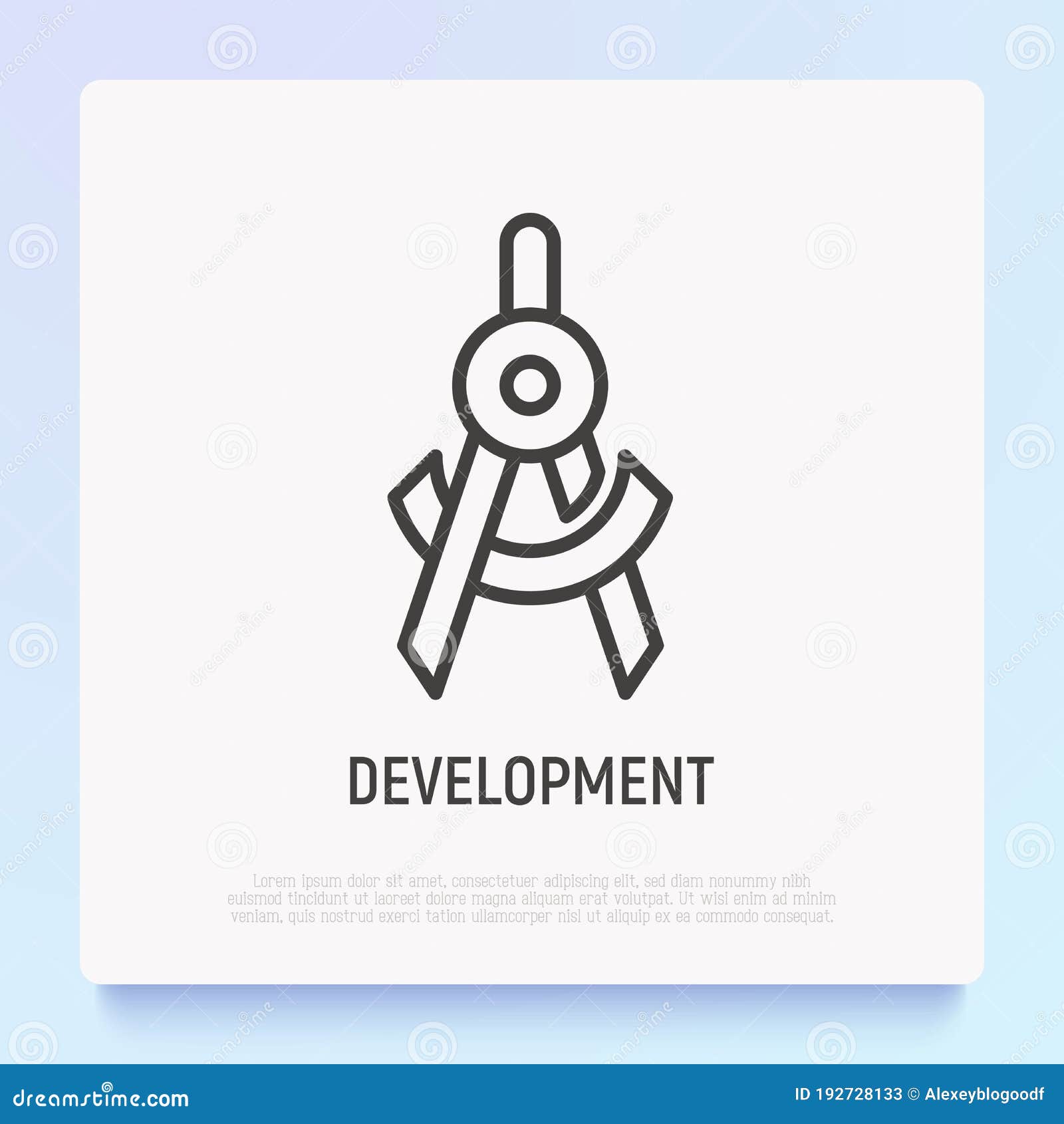 Development Symbol Thin Line Icon. Modern Vector Illustration Stock ...