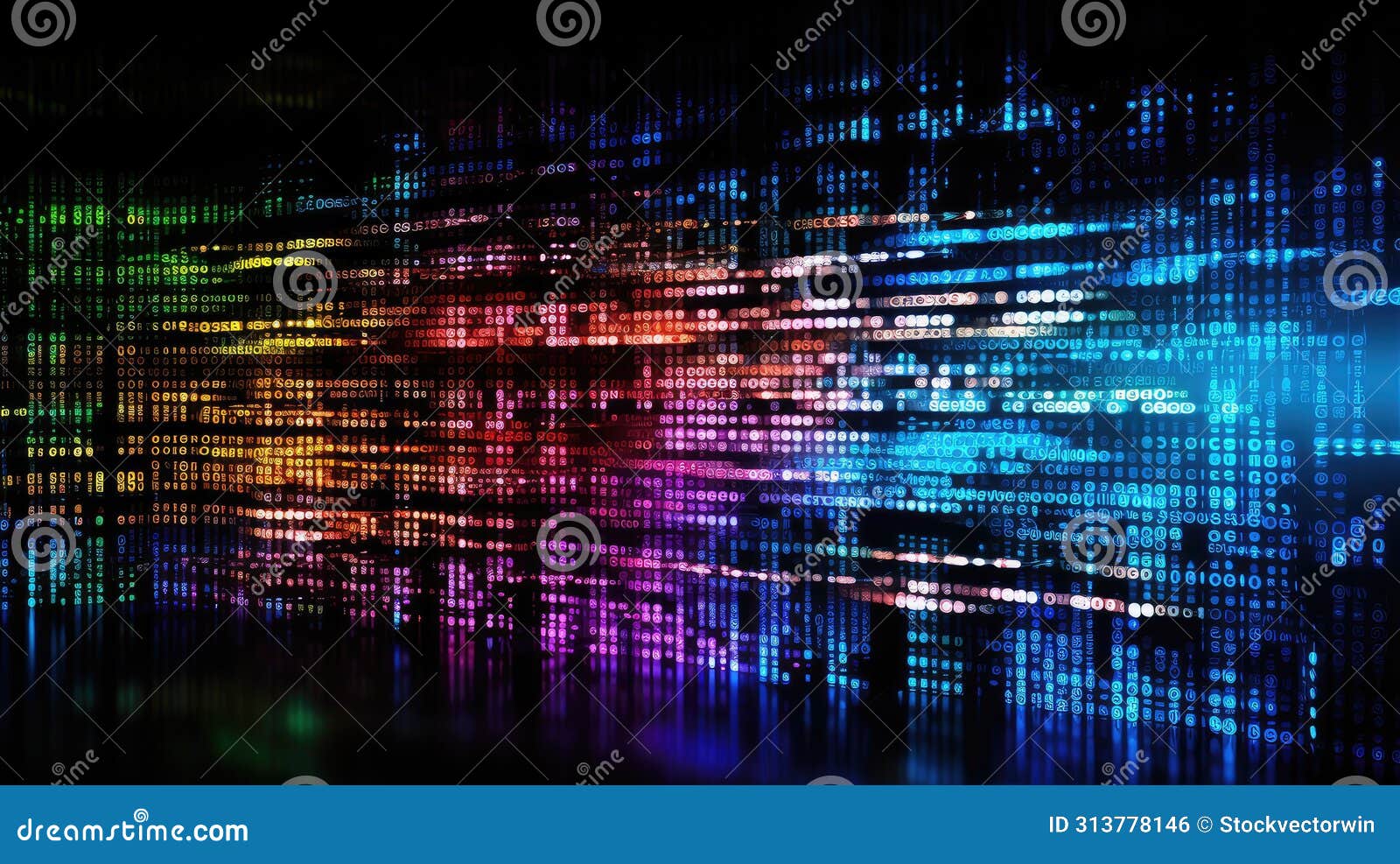 Development Technology Code Stock Illustration - Illustration of ...
