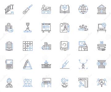Development Technology Line Icons Collection. Agile, Code, Automation ...