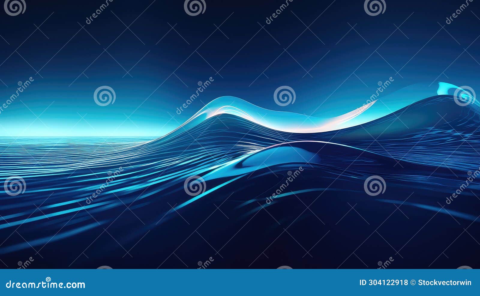 Development Wave Technology Background Stock Illustration ...