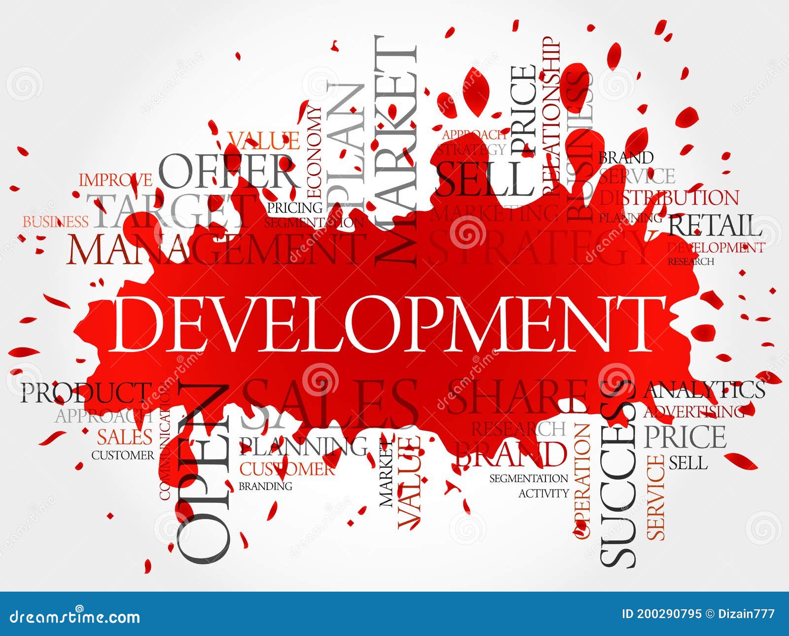 Development word cloud stock illustration. Illustration of definition ...