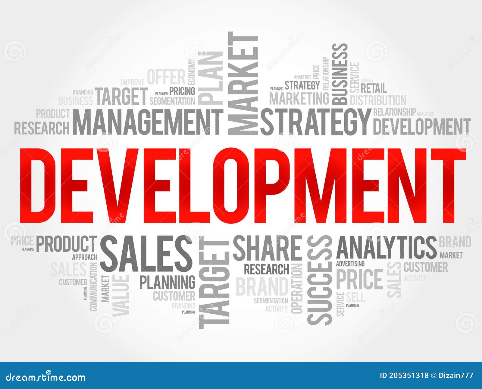 Development word cloud stock illustration. Illustration of potential ...