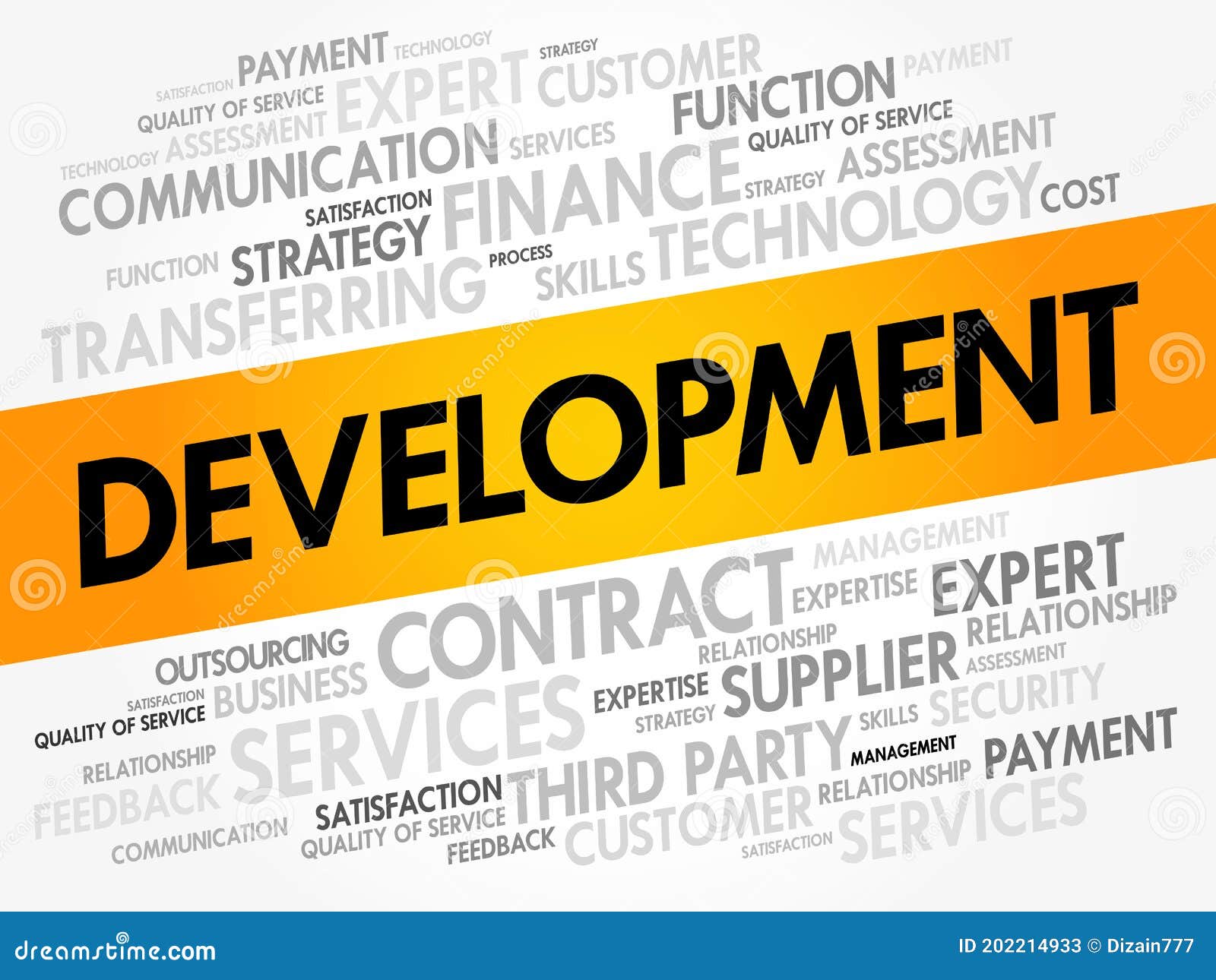 Development Word Cloud Collage Stock Illustration - Illustration of ...