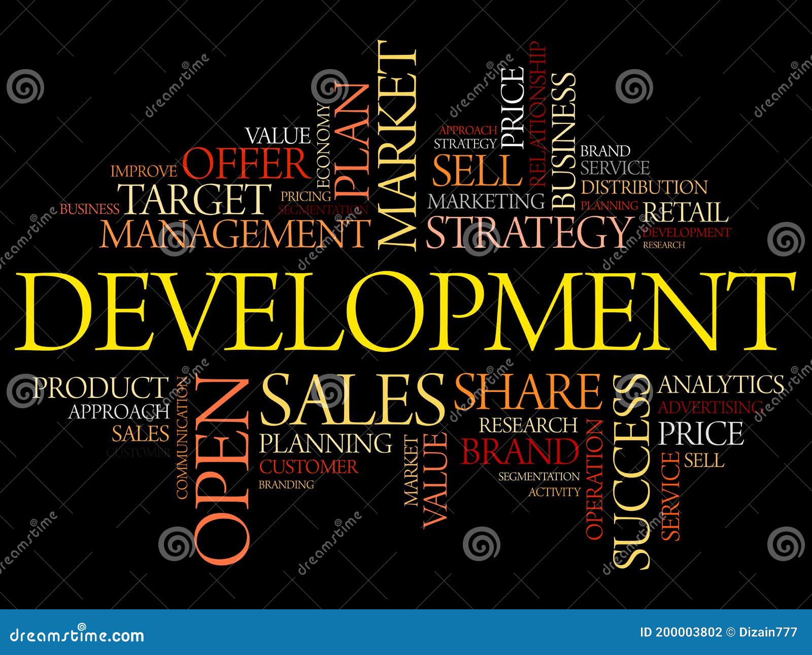 Development Word Cloud Collage Stock Illustration - Illustration of ...