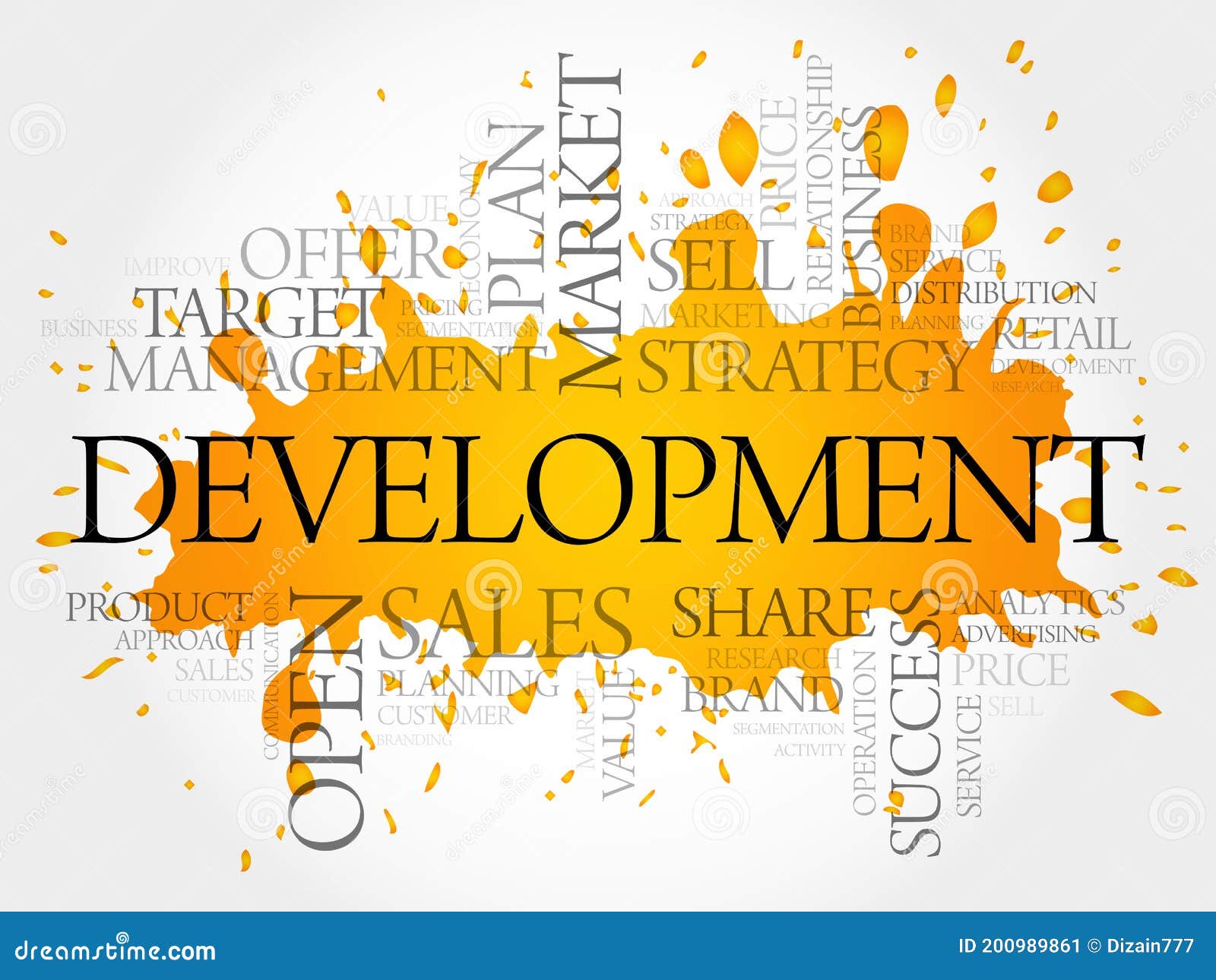 Development Word Cloud Collage Stock Illustration - Illustration of ...