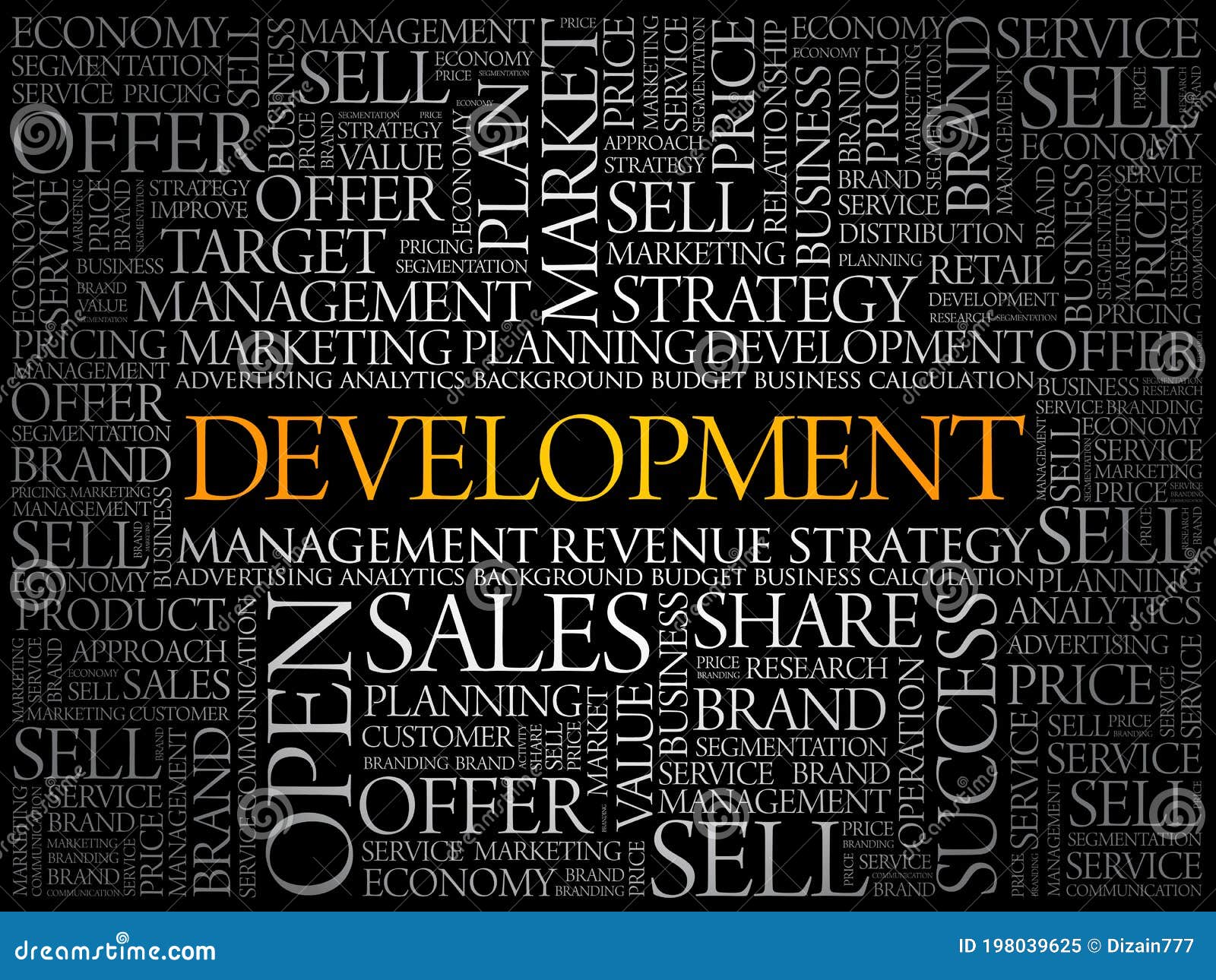 Development Word Cloud Collage Stock Illustration - Illustration of ...