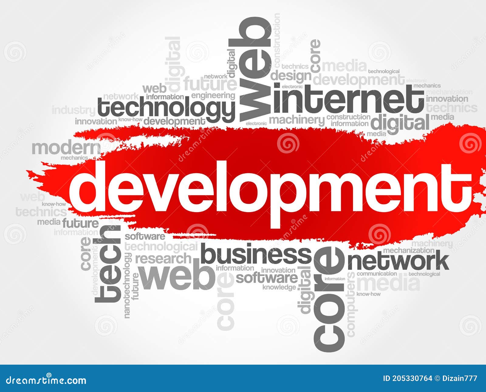 Development word cloud stock illustration. Illustration of concept ...