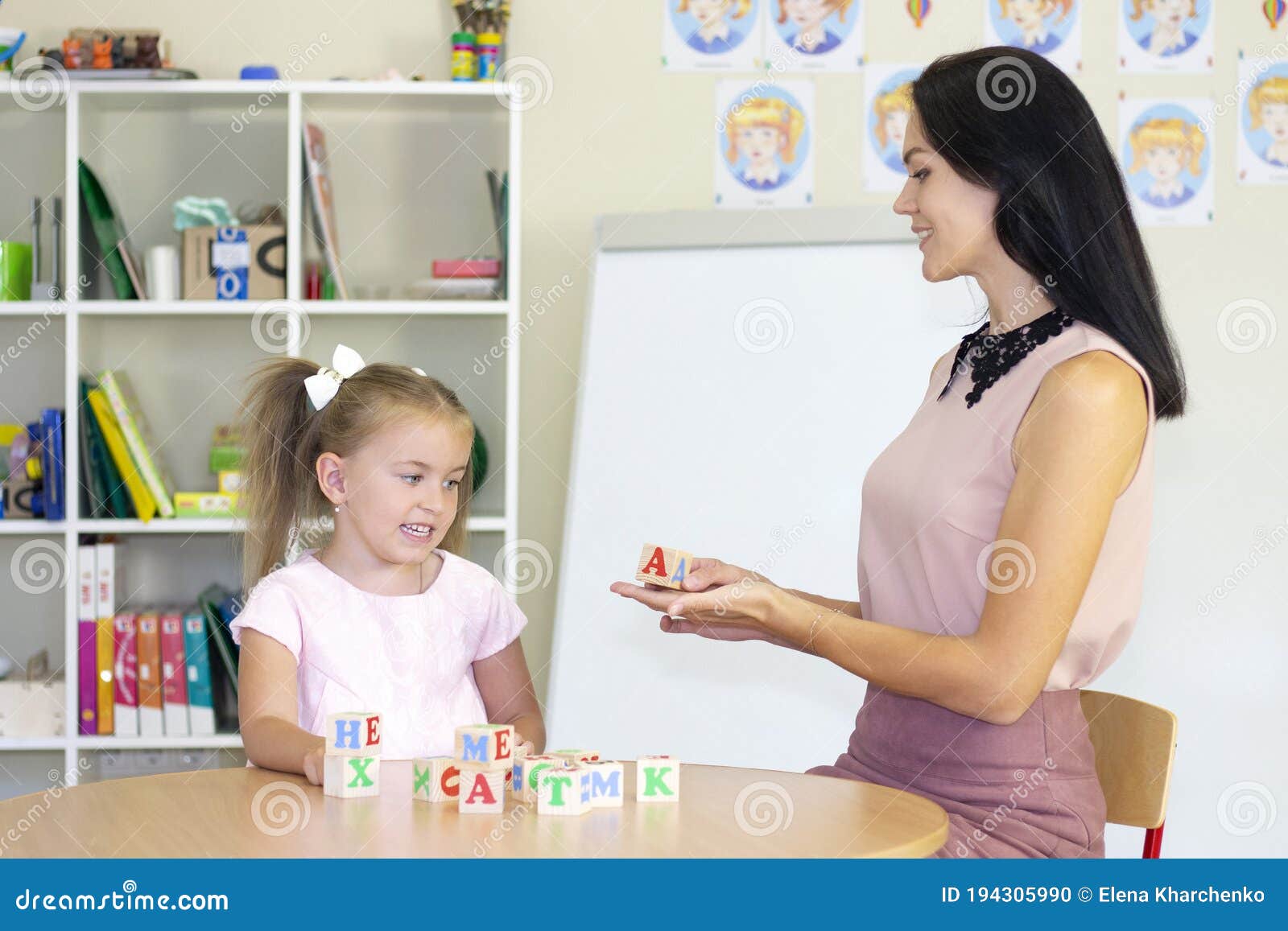 Developmental And Speech Therapy Classes With A Child-girl Royalty-Free ...