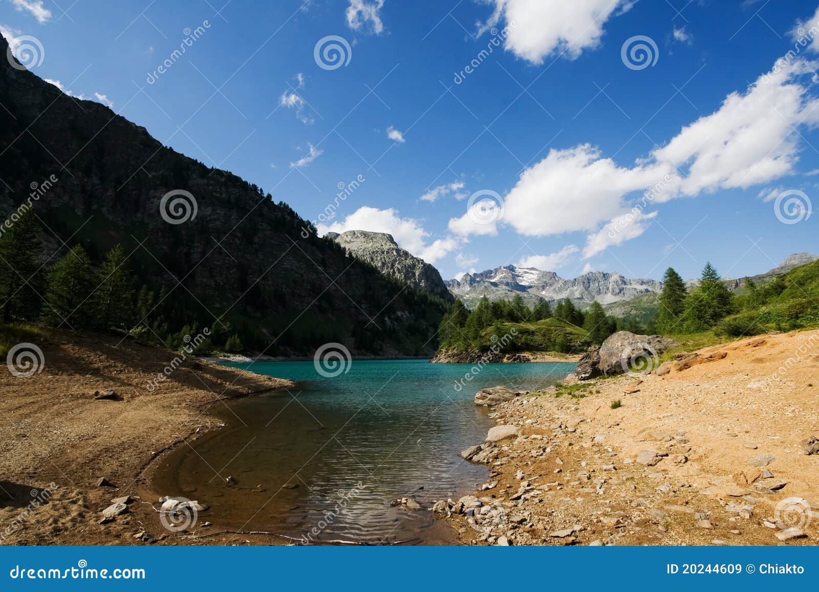 Devero lake stock image. Image of reflection, snow, natural - 20244609