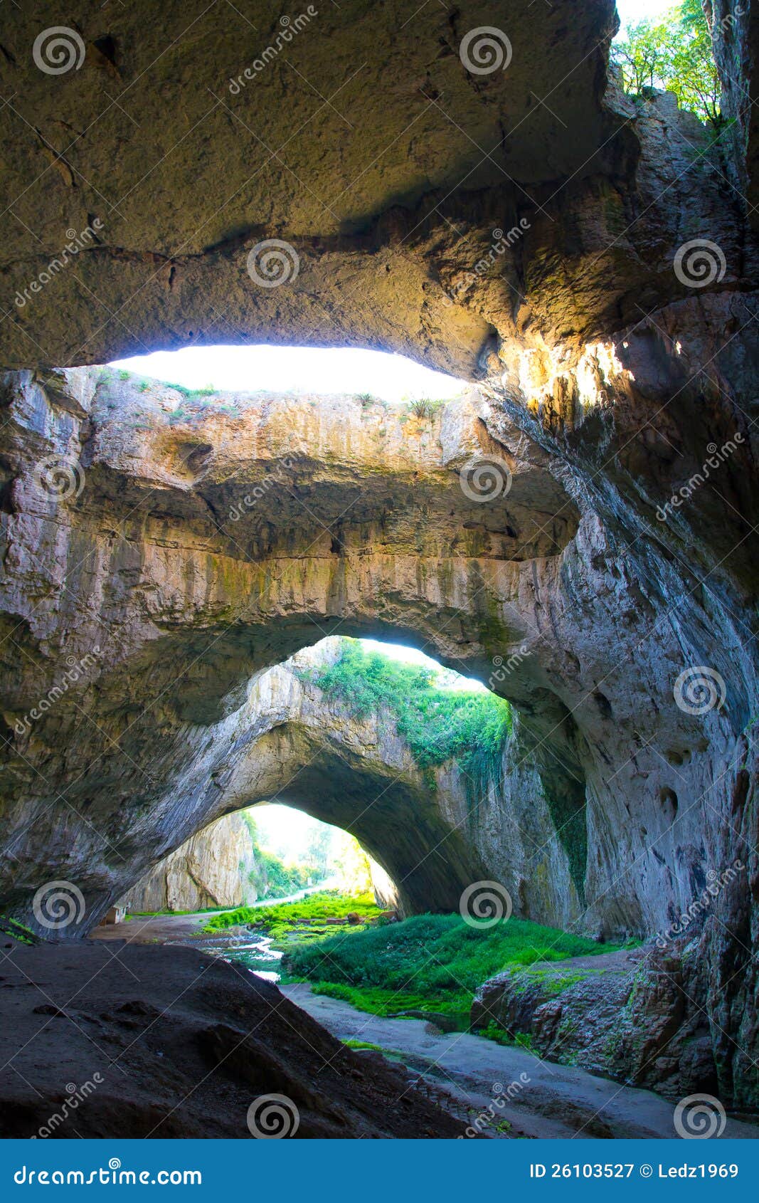 Devetashka cave stock image. Image of open, crag, devetashka - 26103527