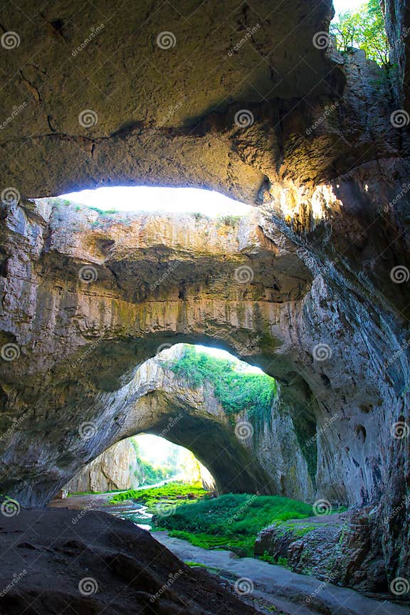 Devetashka cave stock image. Image of open, crag, devetashka - 26103527