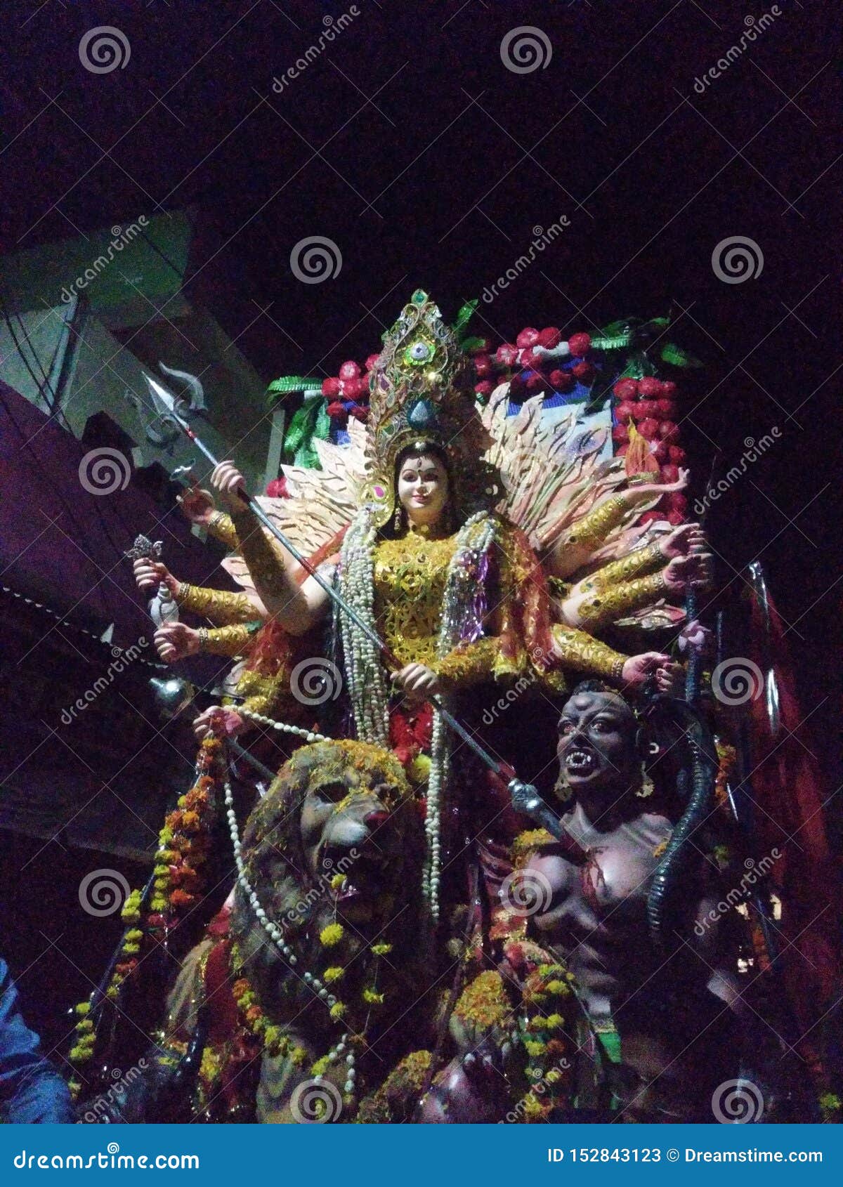 Devi dashahra stock image. Image of jagdamba, mata, dashahra - 152843123