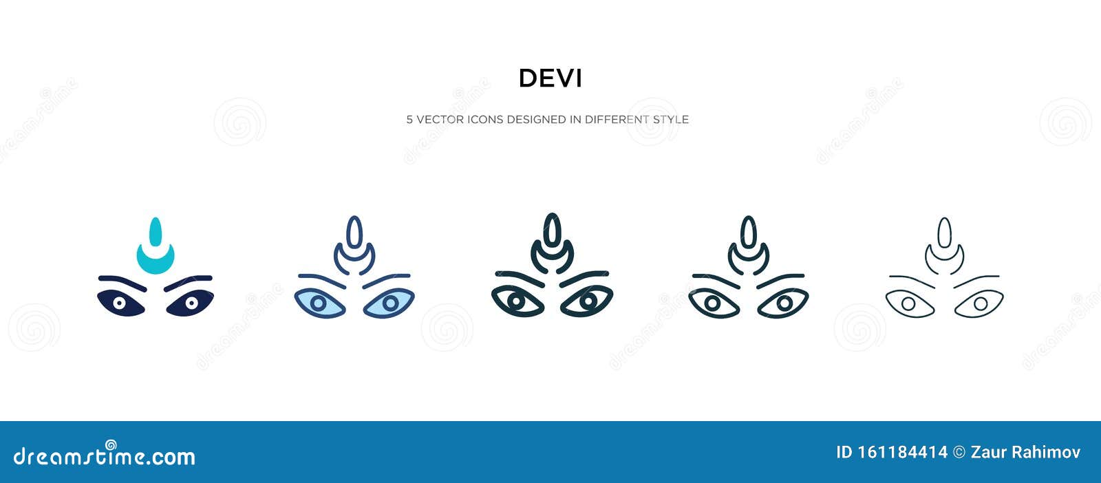 Devi Vector Icon On White Background. Flat Vector Devi Icon Symbol Sign ...