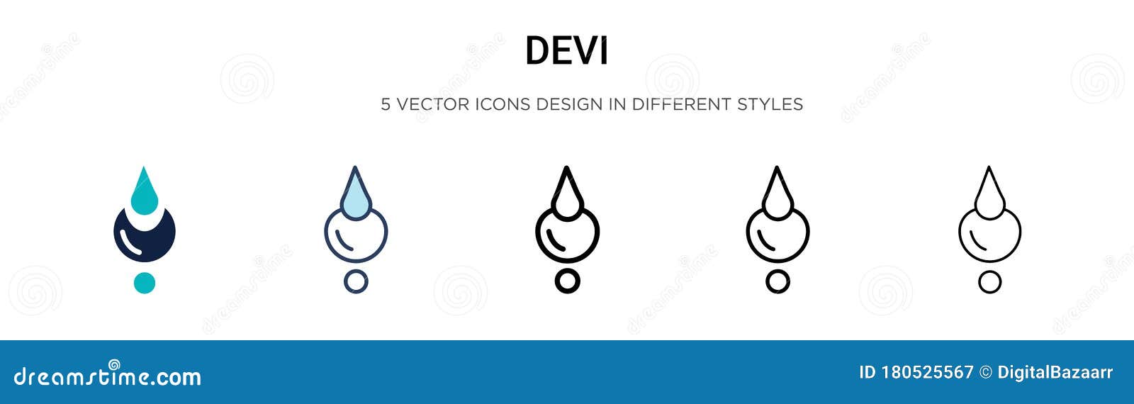 Devi Icon in Filled, Thin Line, Outline and Stroke Style. Vector ...