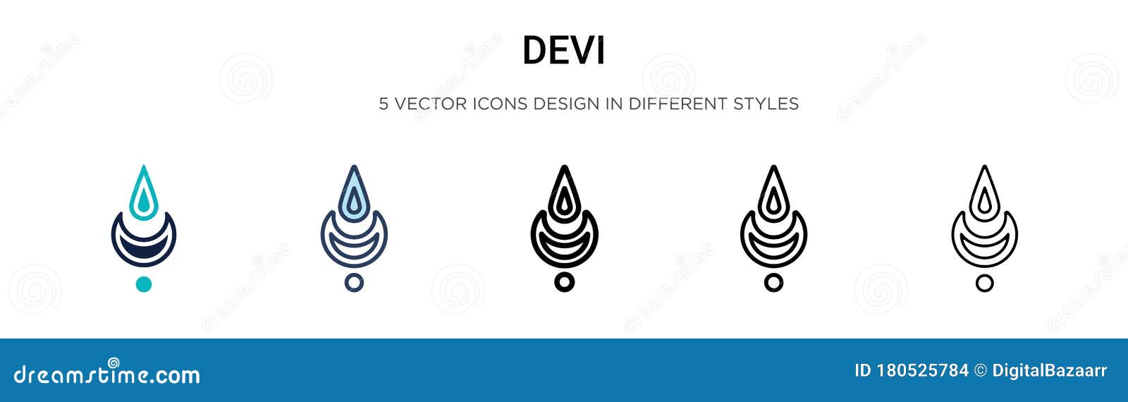 Devi Icon in Filled, Thin Line, Outline and Stroke Style. Vector ...