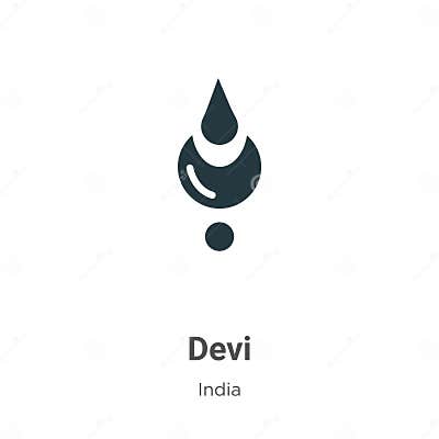Devi Vector Icon on White Background. Flat Vector Devi Icon Symbol Sign ...