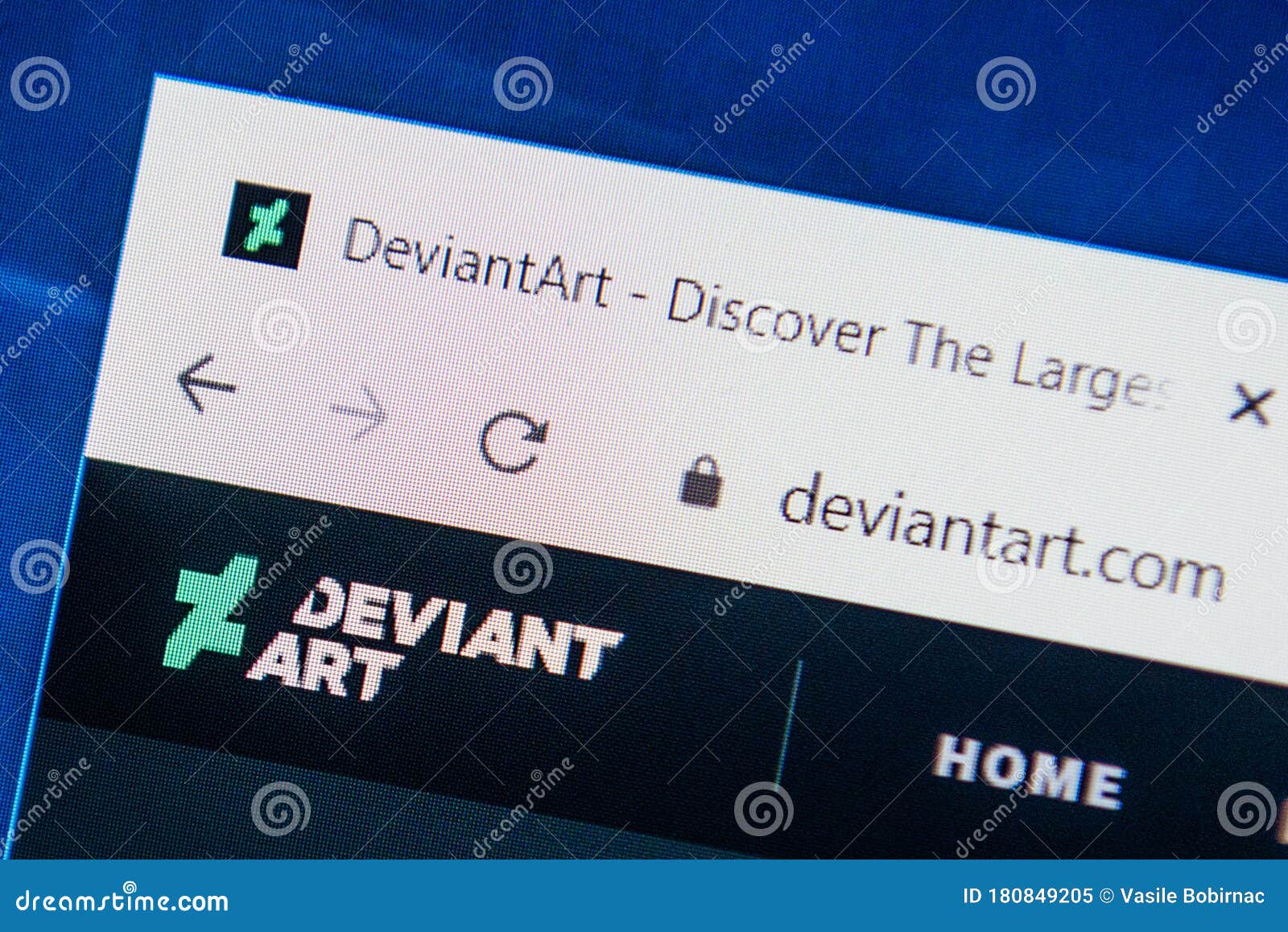 Deviantart.com Web Site. Selective Focus. Editorial Image - Image of ...