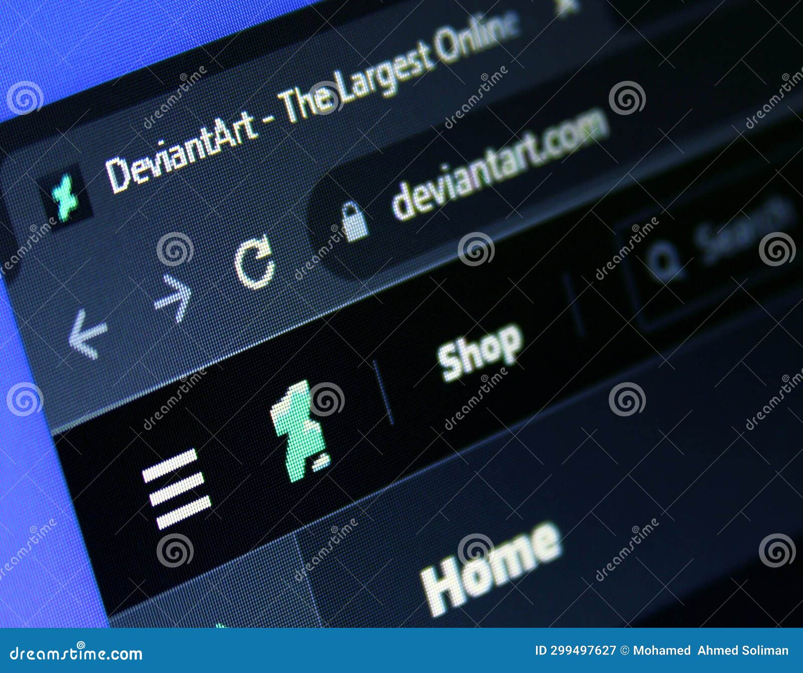 DeviantArt Social Network Company Editorial Photography - Image of ...