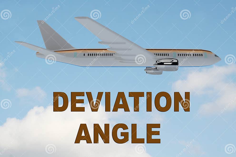 DEVIATION ANGLE concept stock illustration. Illustration of instrument ...