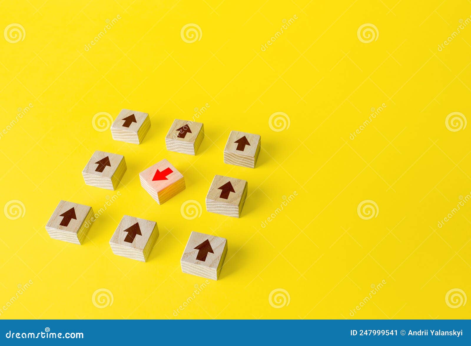 Deviation from the Intended Path. Choose an Alternative Way. Thinking ...