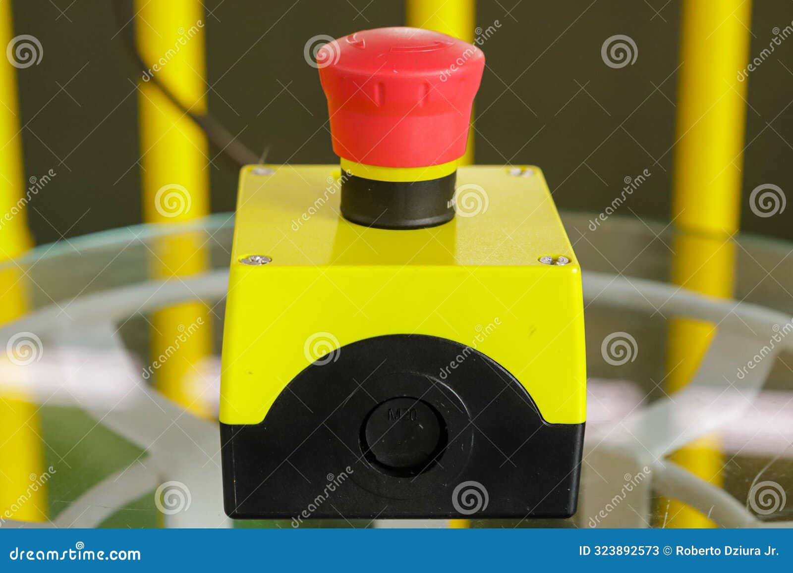 Device for Activating a System Stock Image - Image of yellow, device ...