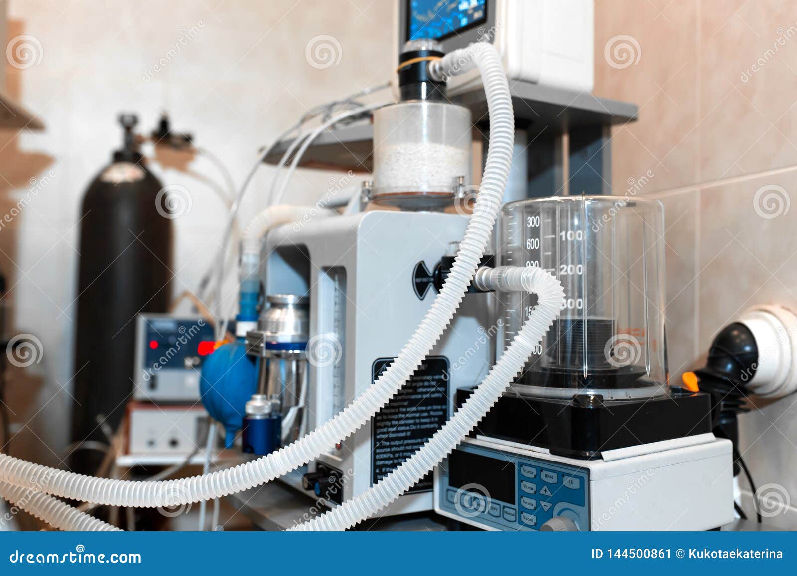 Device for Artificial Ventilation of the Patient`s Lungs. Surgical ...