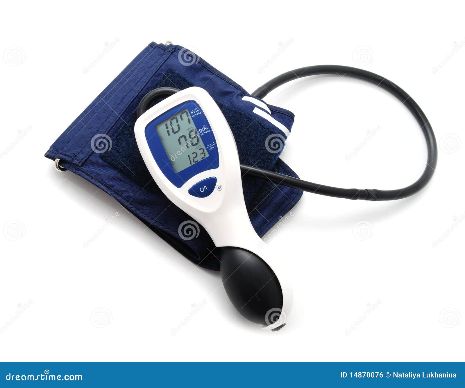 The Device for Blood Pressure Measurement Stock Photo - Image of black ...