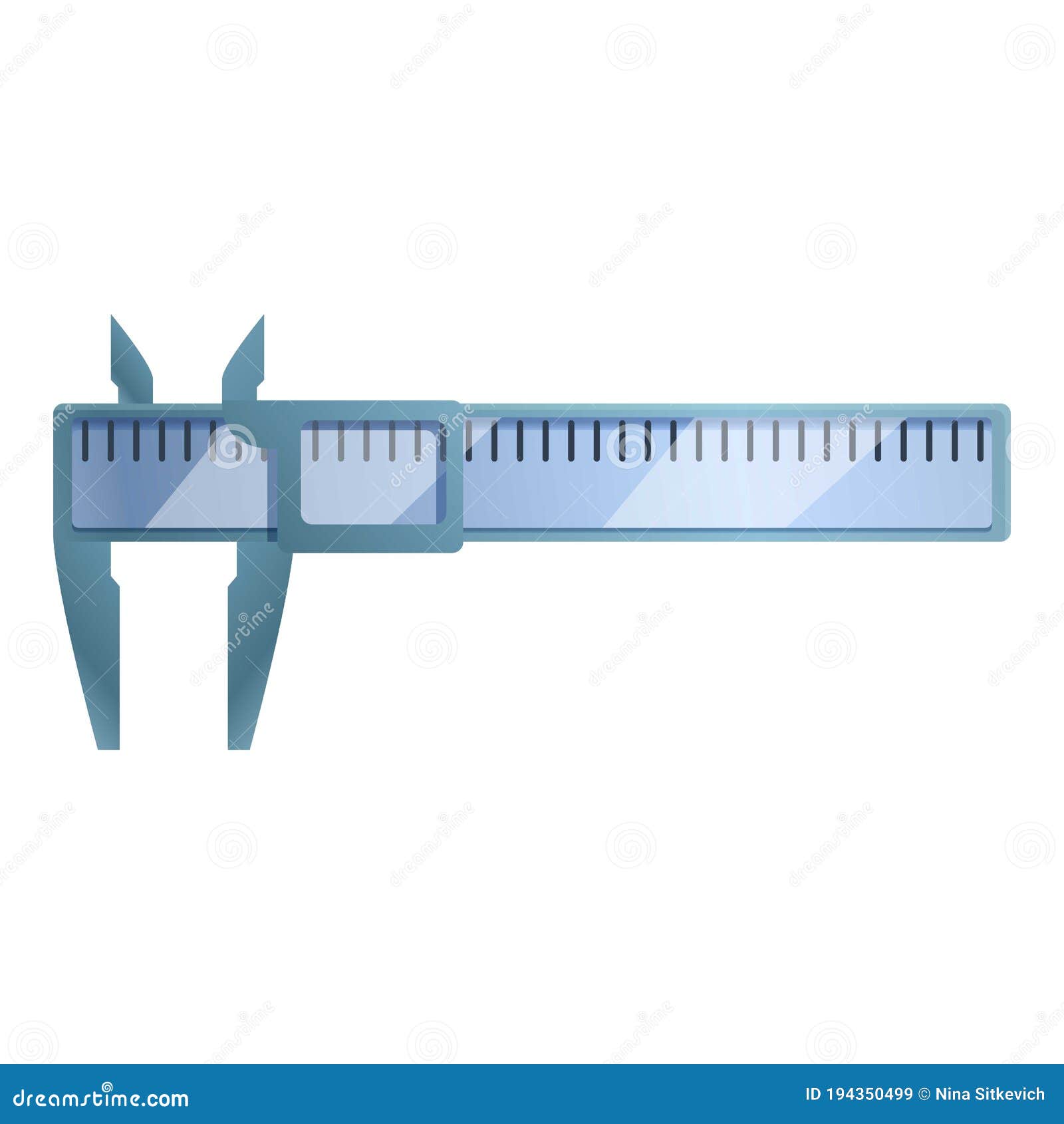 Device Caliper Icon, Cartoon Style Stock Vector - Illustration of ...