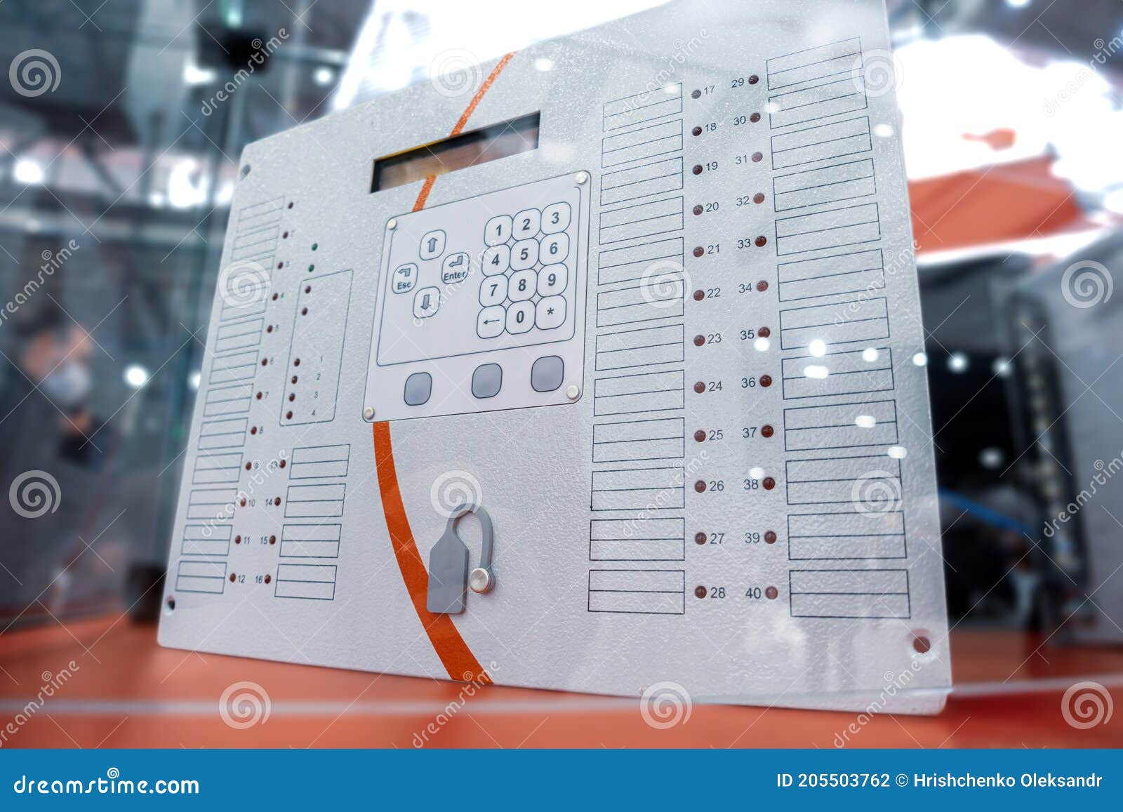 The Device of the Central Alarm System of Power Plants Stock Photo ...