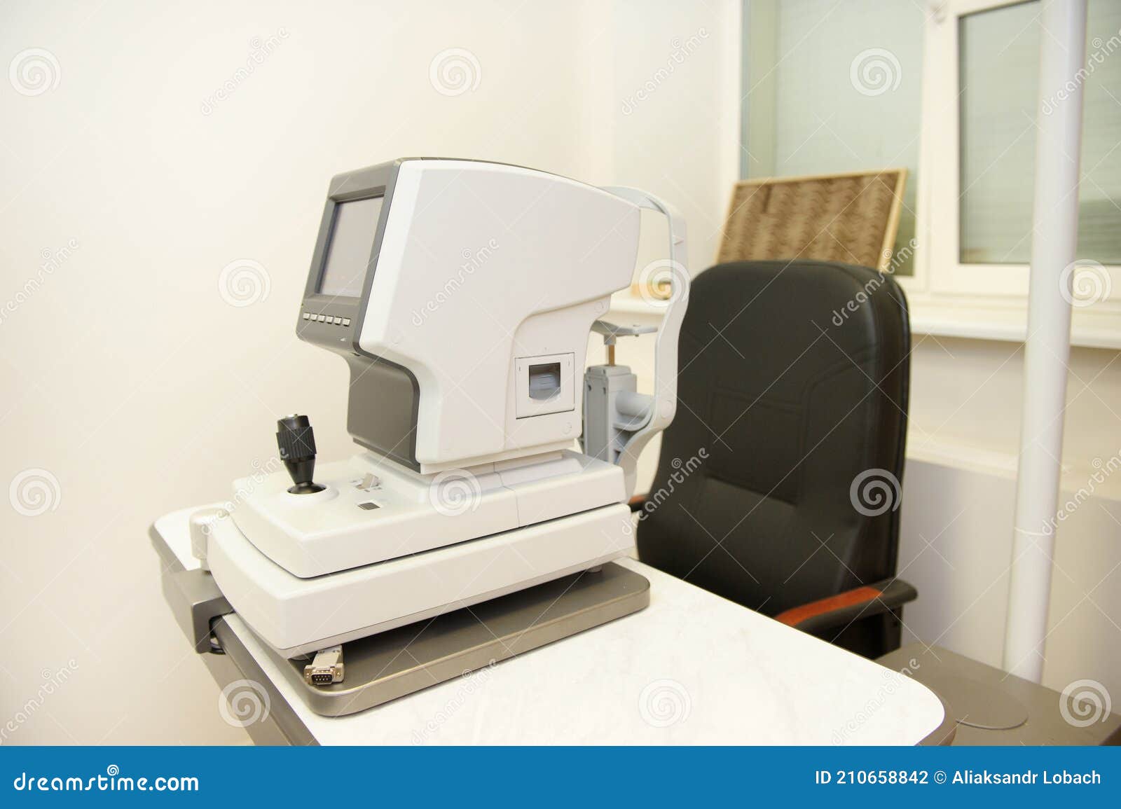 The Device for Checking the Vision of a Person is in the Office of an ...