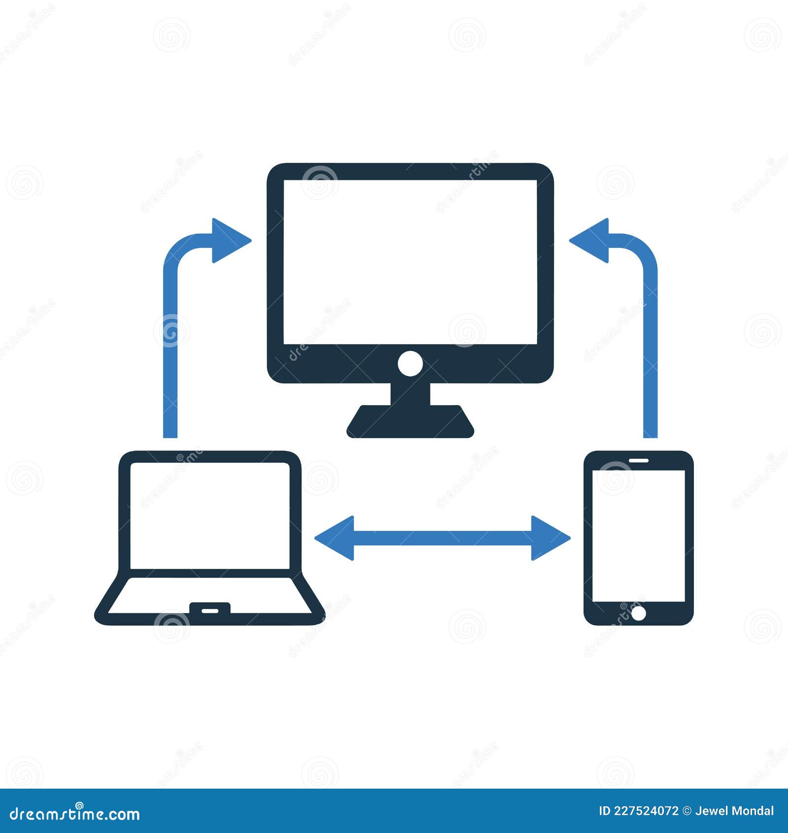 Device, Connect, Connection, Responsive Icon. Simple Vector Design ...
