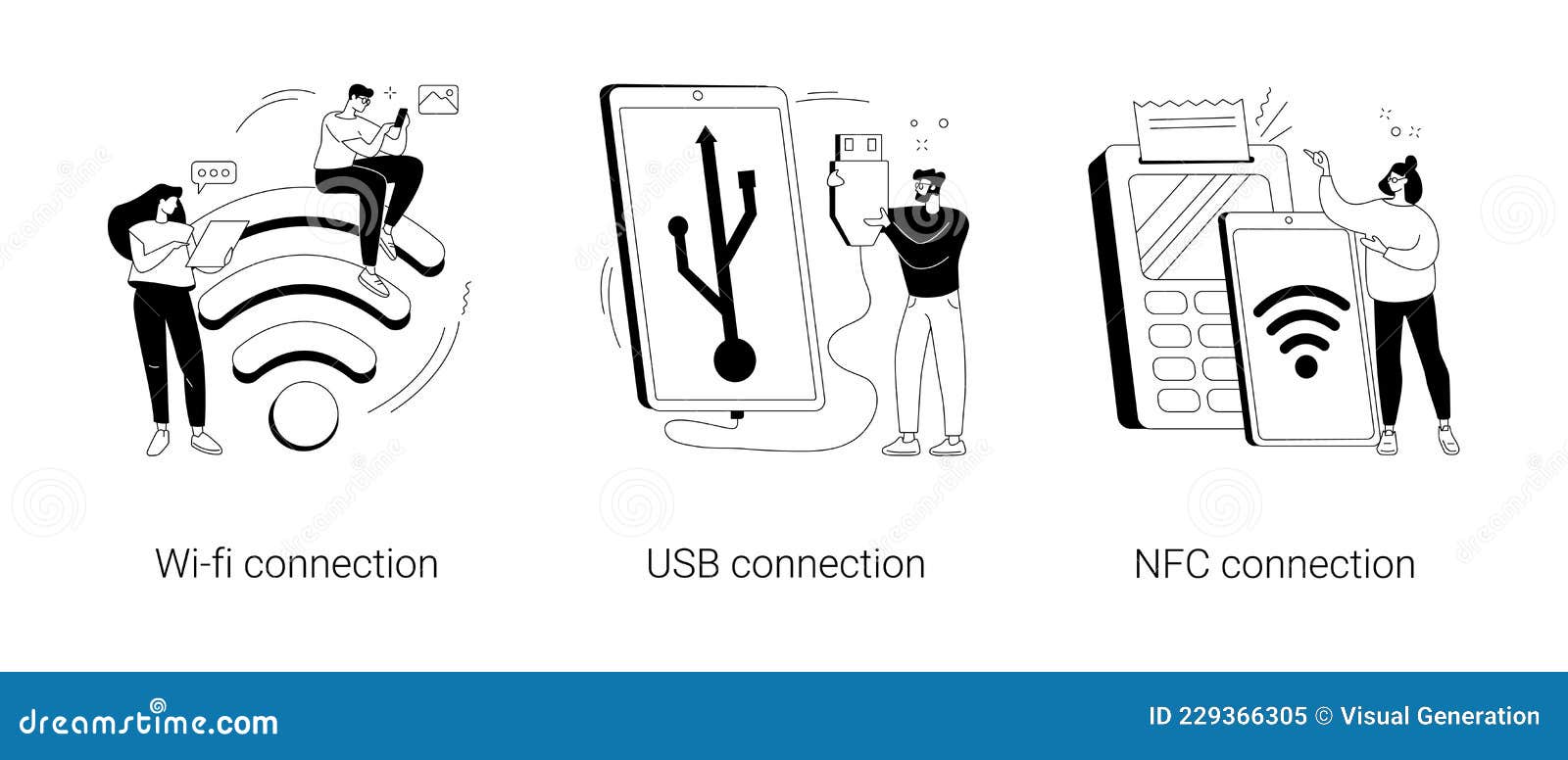 Device Connectivity Abstract Concept Vector Illustrations. Stock Vector ...