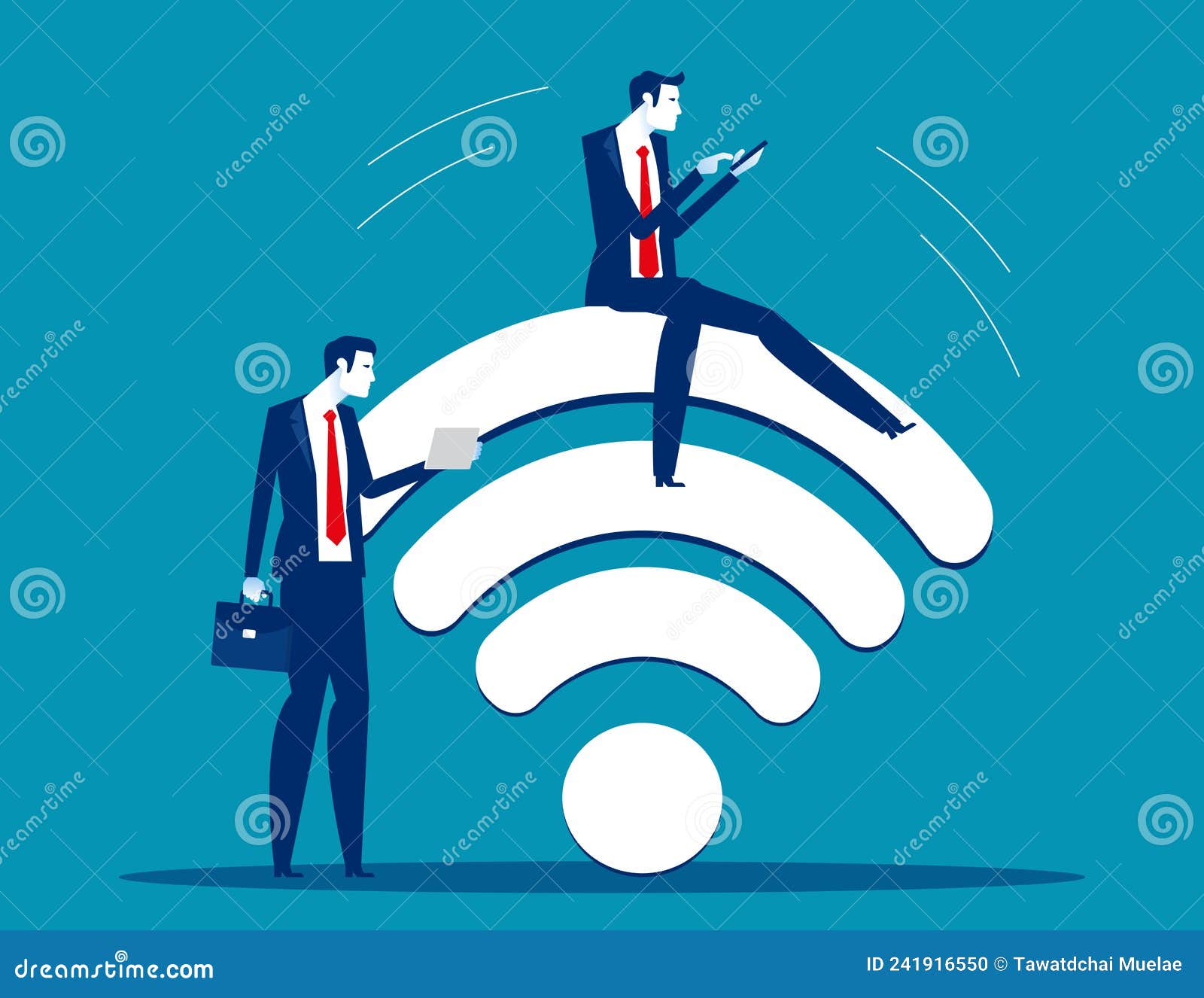 Device Connectivity Abstract Concept. Wi Fi Vector Illustration Stock ...