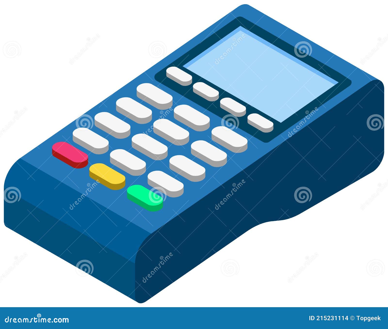Device for Contactless Payment with Buttons. Pos Terminal, NFC ...