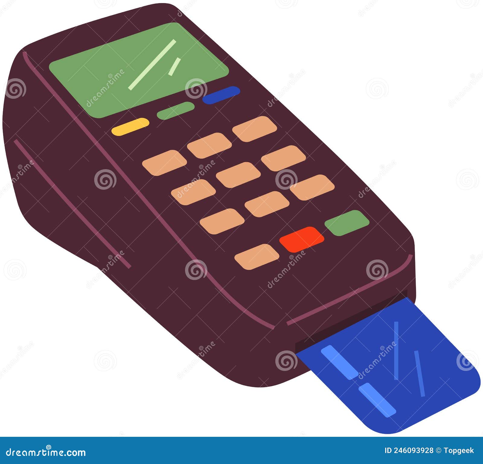 Device for Contactless Payment with Buttons. Pos Terminal, NFC ...