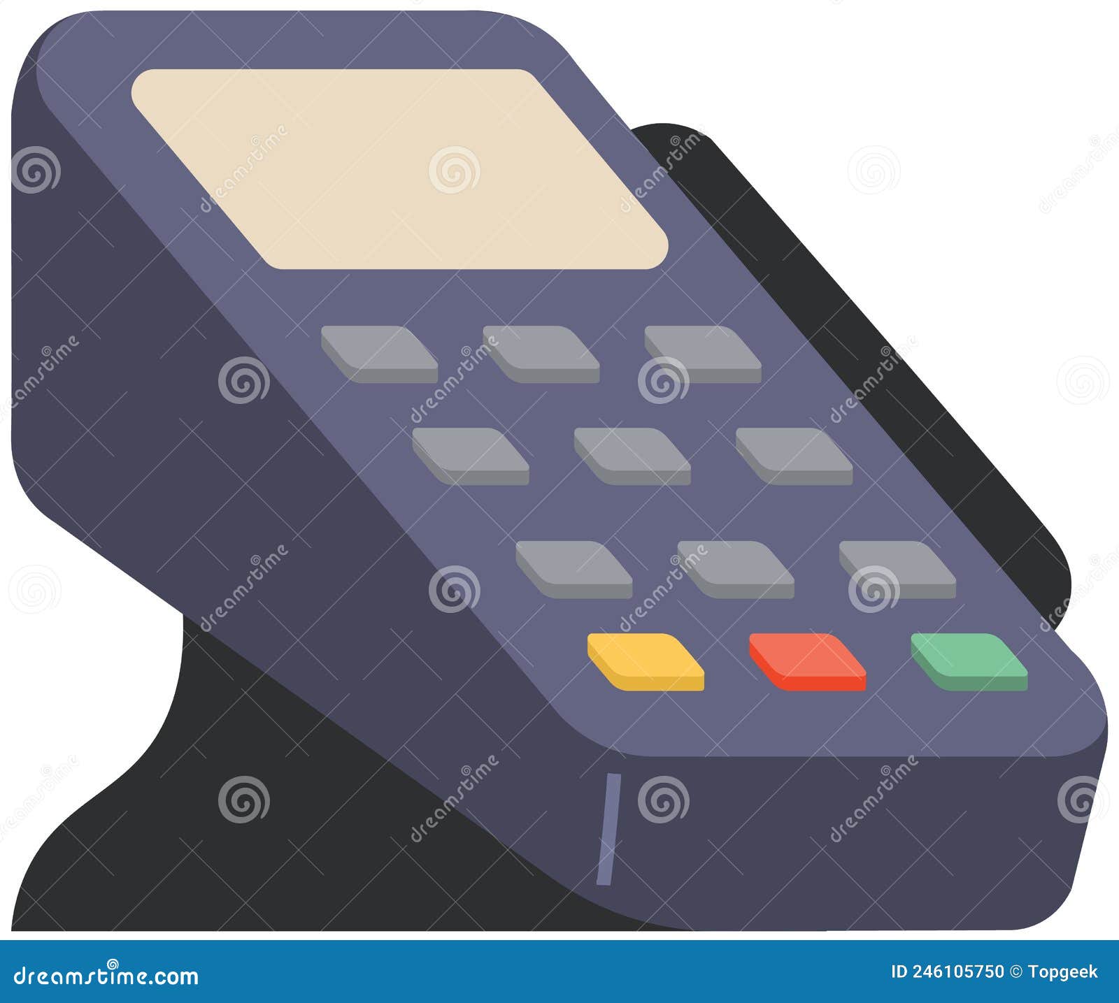 Device For Contactless Payment With Buttons. Pos Terminal, NFC ...