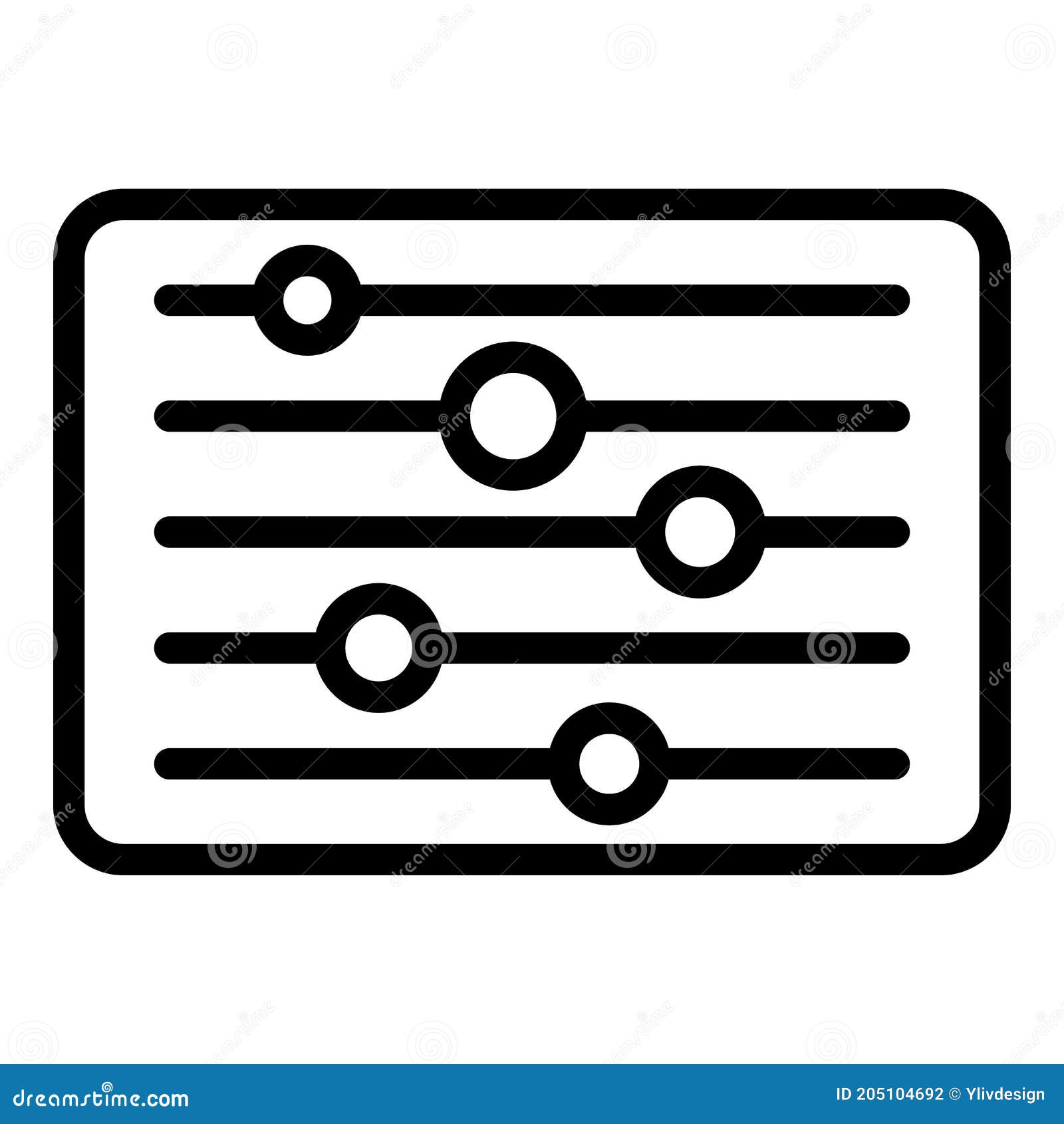 Device Control Buttons Icon, Outline Style Stock Vector - Illustration ...