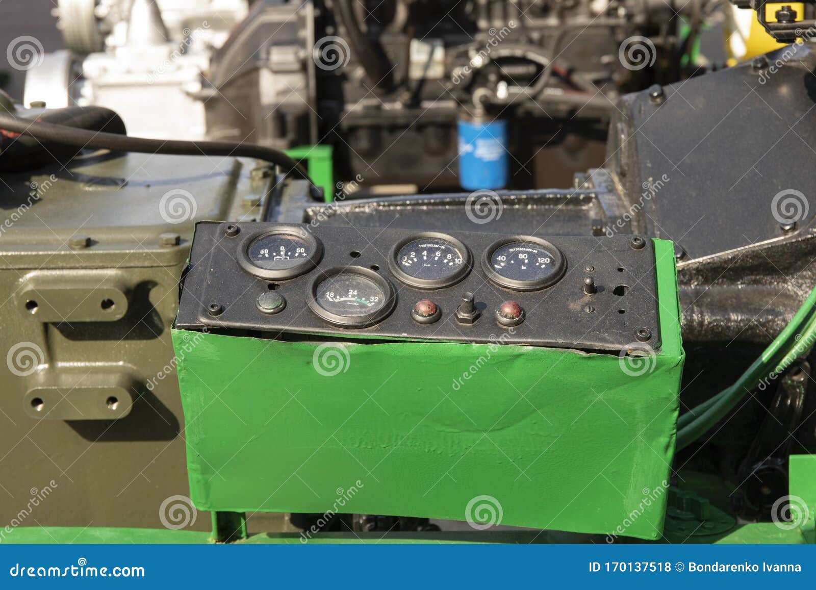 Device Control Panel of Agricultural Line Stock Photo - Image of ...