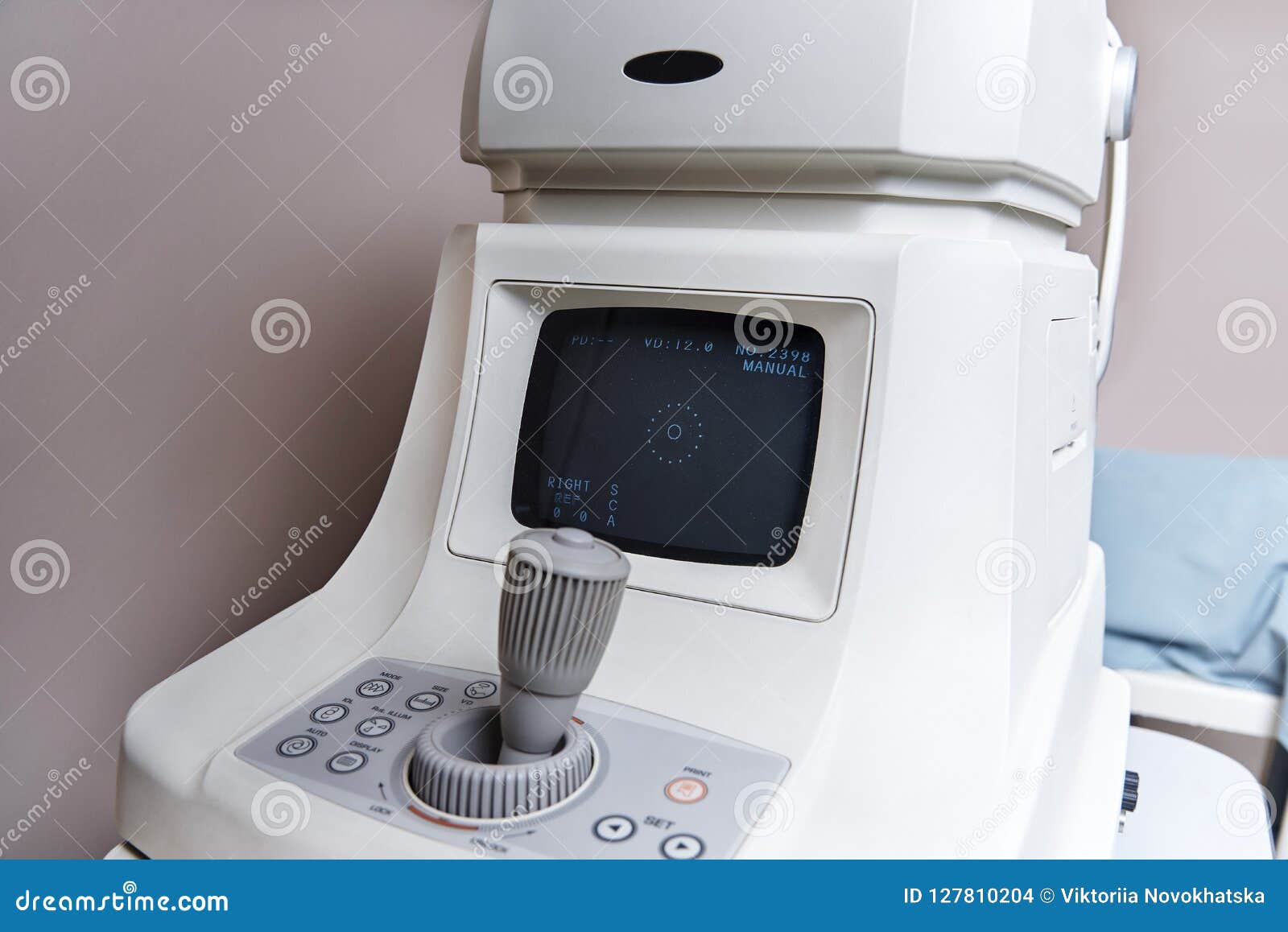 Device for Diagnostic Procedure in Ophthalmology. Stock Photo - Image ...