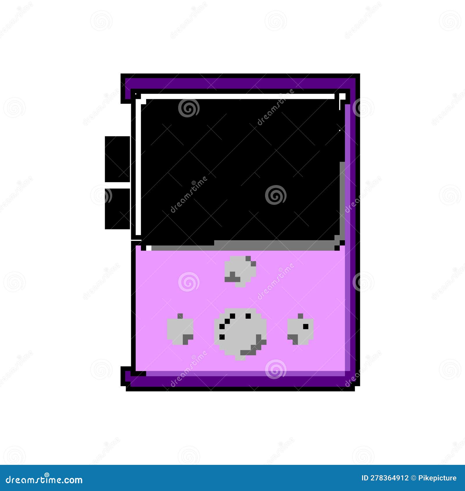 Device Hifi Mp3 Player Game Pixel Art Vector Illustration Stock Vector ...