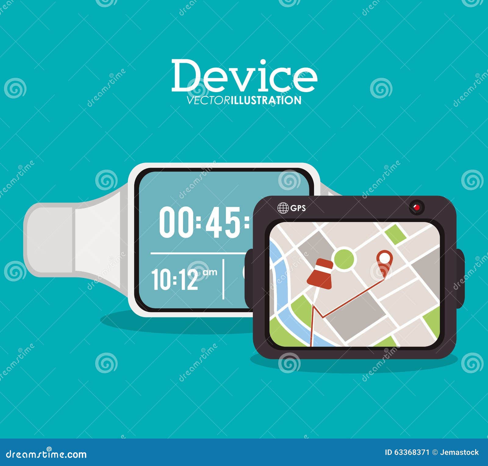 Device and icons design stock vector. Illustration of modern - 63368371