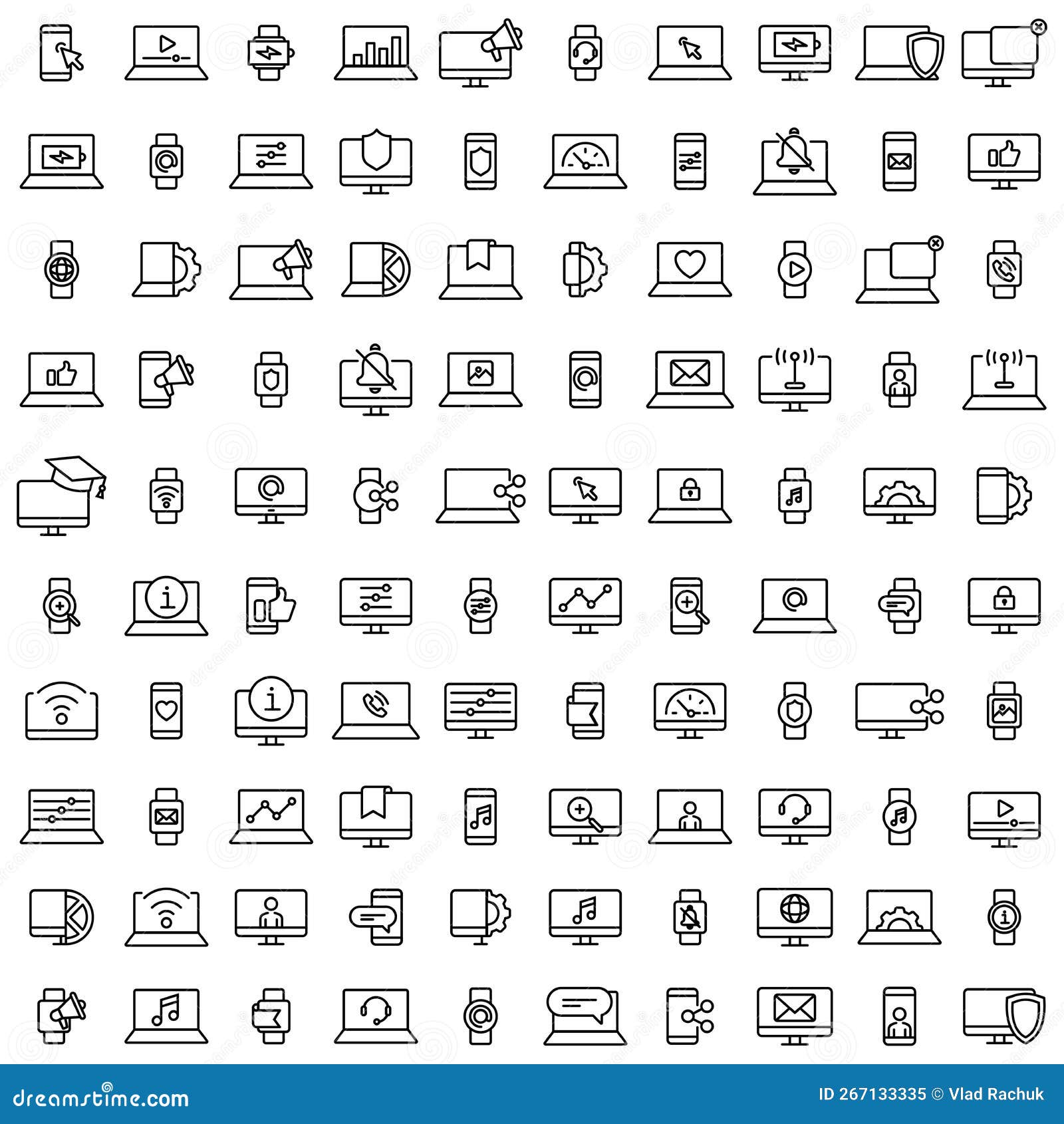 Device Icons Pack. Electronics Icons. Paper Work Icons. Thin Line Icons ...