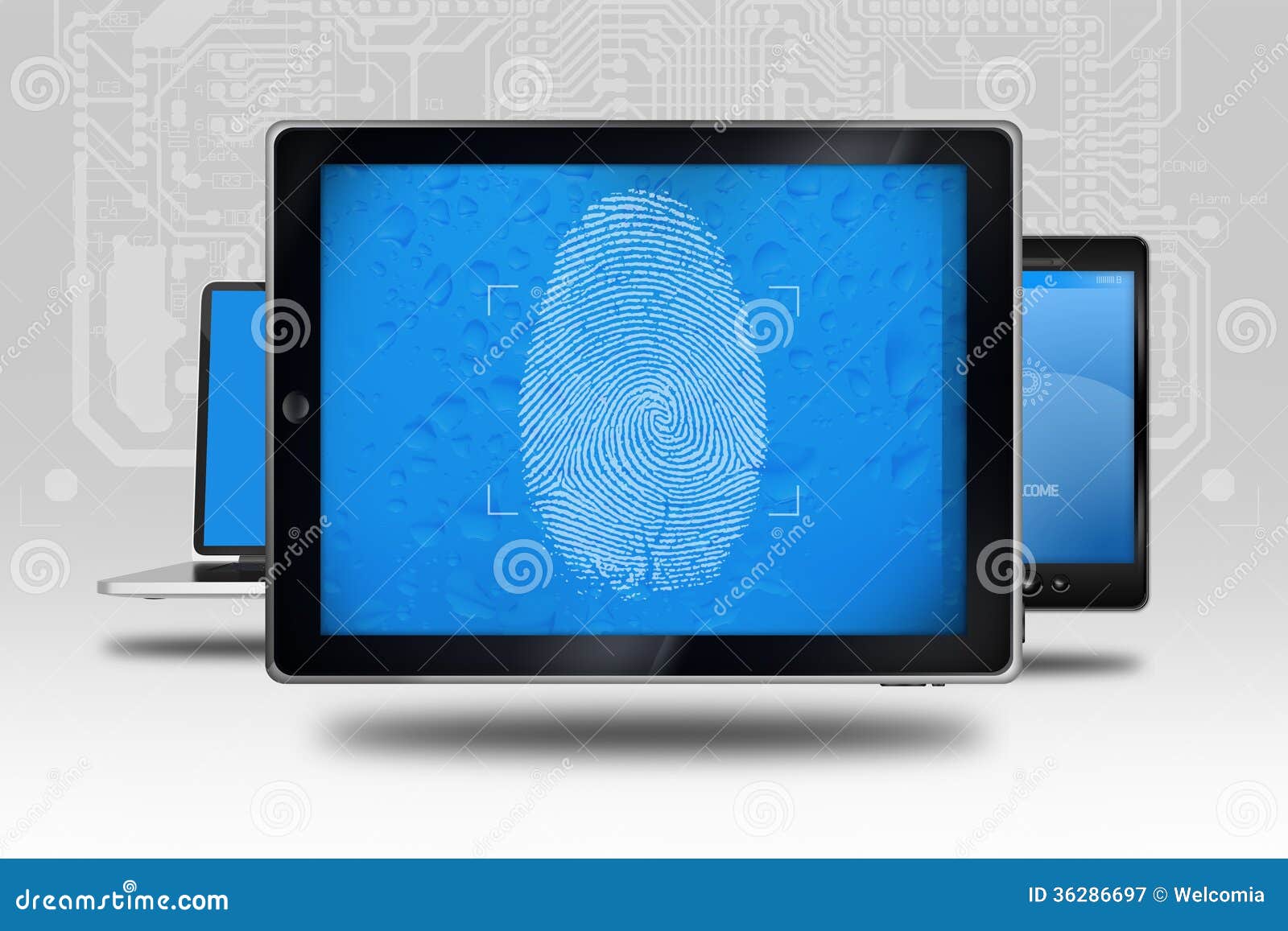 Device Identity Check stock illustration. Illustration of identity ...