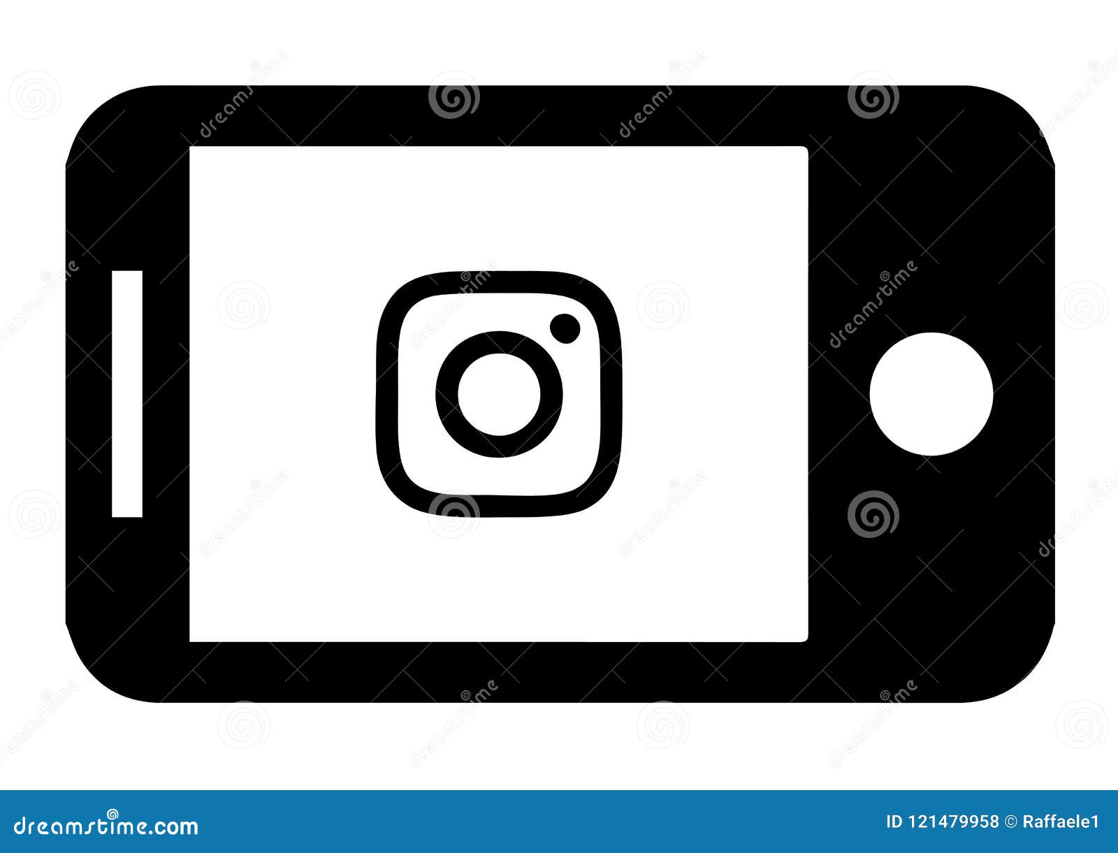 Device Instagram Icon Design. Audio, Graphic Editorial Stock Photo ...