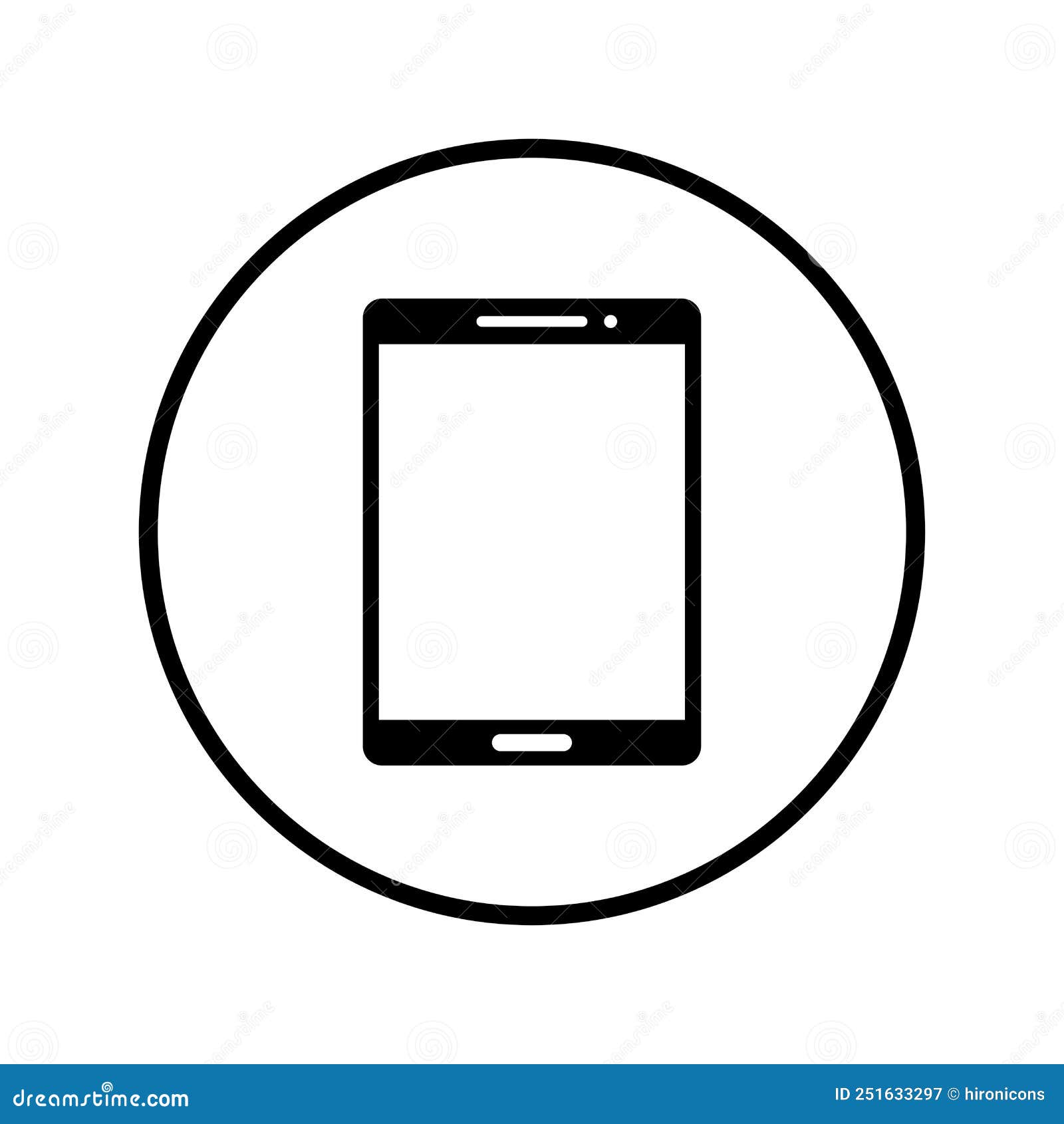 Device, Ipad, Mobile, Tablet Icon. Black Vector Graphics Stock ...