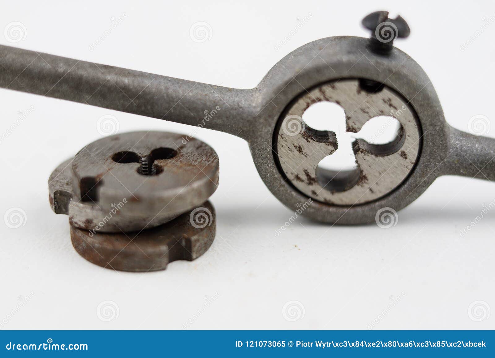 Device for Making Threads in a Screw. Metalworking Accessories Stock ...