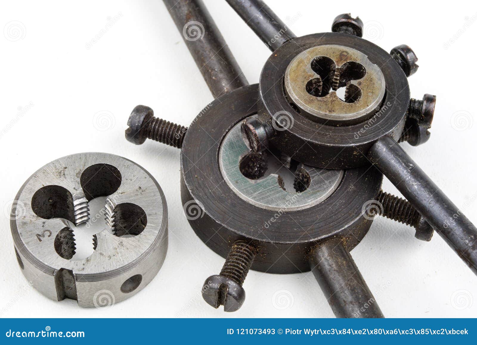Device for Making Threads in a Screw. Metalworking Accessories Stock ...