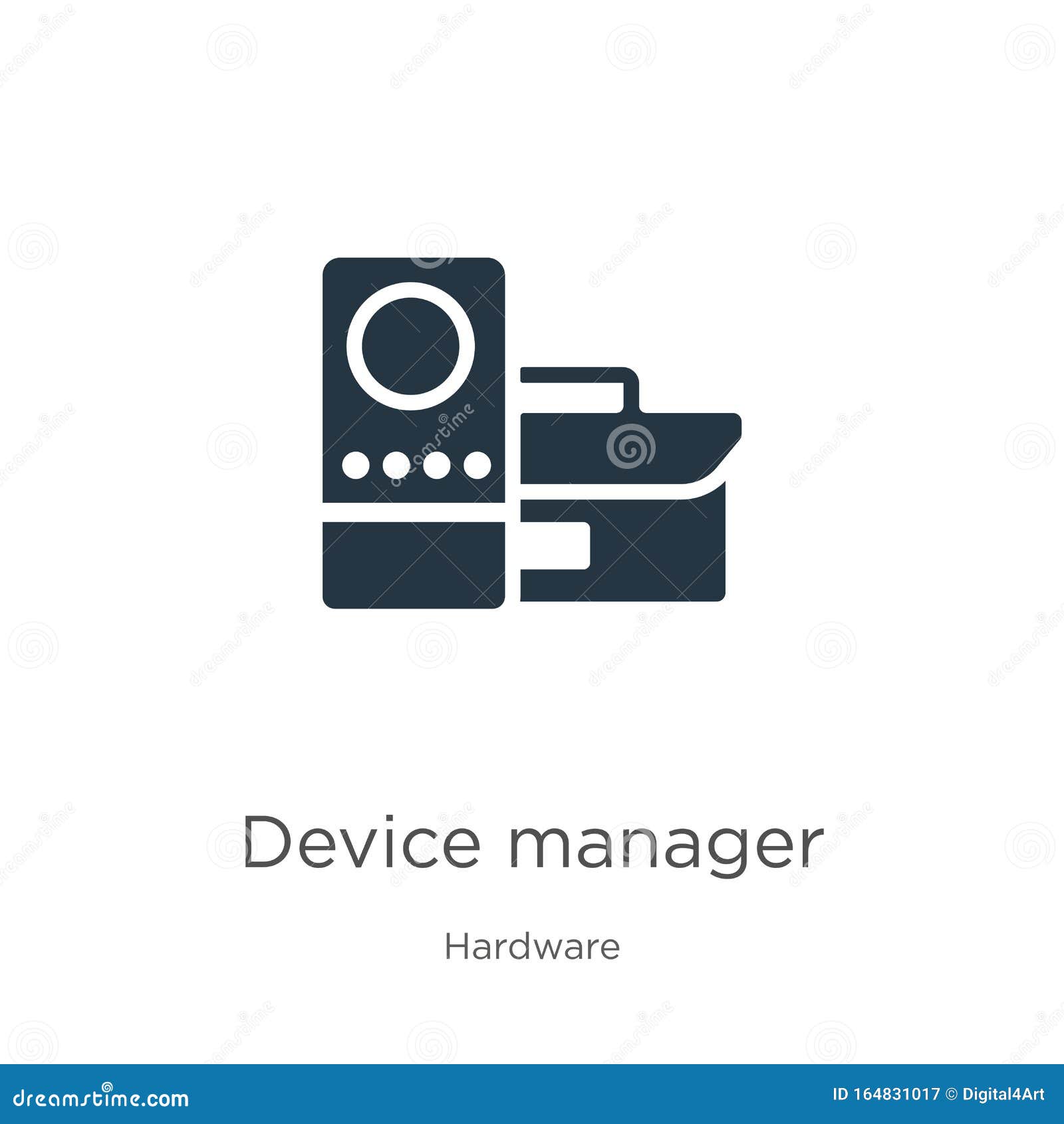 Device Manager Icon Vector. Trendy Flat Device Manager Icon from ...