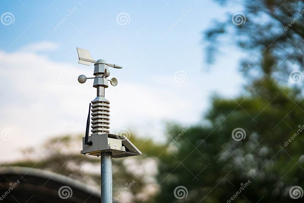 The Device Measures the Wind Speed and the Wind Direction. during the ...
