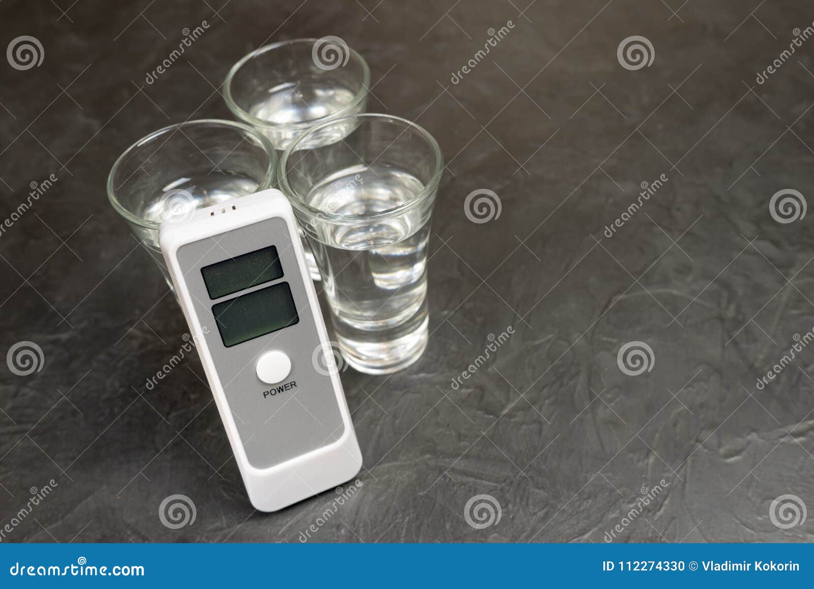Device for Measuring the Degree of Intoxication. Stock Photo - Image of ...